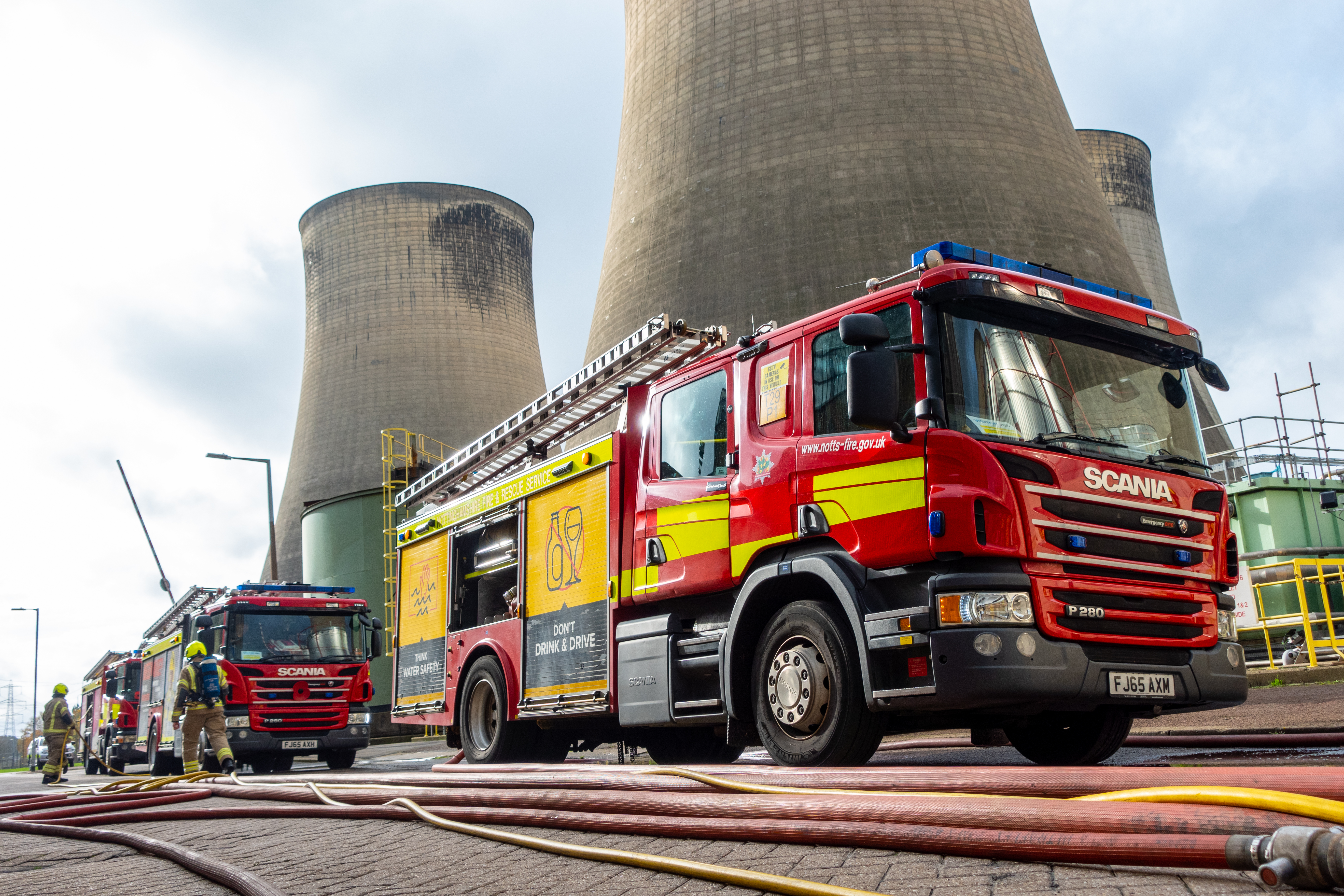 Fire Service exercise at power station tests breathing apparatus ...